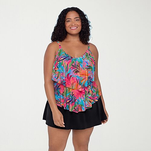 Click here for Plus Size TrimShaper Amazonian Palms Ronnie Tankin... prices