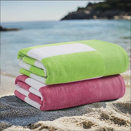 Click here for Oceanfront Resort Cabana Stripe Jacquard 2-pc. Bea... prices