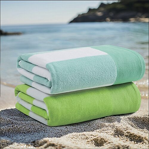 Click here for Oceanfront Resort Cabana Stripe Jacquard 2-pc. Bea... prices