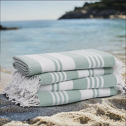 Click here for Oceanfront Resort Cotton Salty Stripe Sand-Free Tu... prices