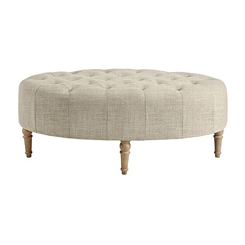 Click here for Martha Stewart Clara Tufted Upholstered Ottoman  O... prices