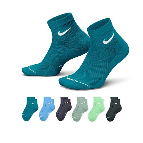 Click here for Nike Womens 6 Pair Quarter Ankle Socks  Medium  Br... prices