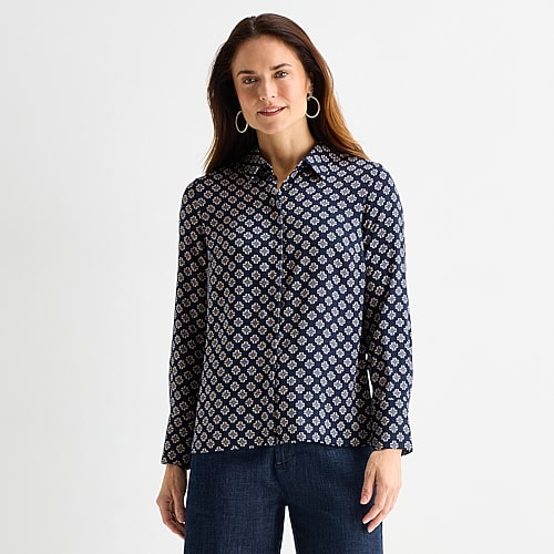 Click here for Liz Claiborne Womens Fitted Long Sleeve Regular Fi... prices