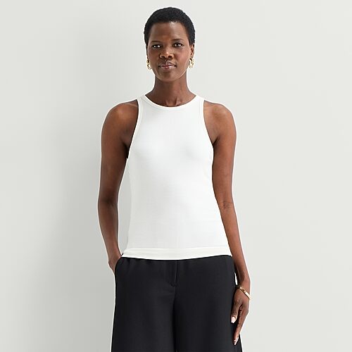 Click here for Worthington Womens Crew Neck Sleeveless Tank Top... prices