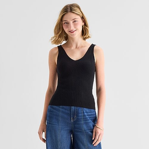 Click here for a.n.a Womens V Neck Sleeveless Pullover Sweater  M... prices
