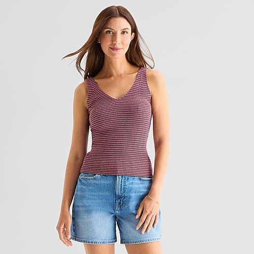 Click here for a.n.a Womens V Neck Sleeveless Pullover Sweater  X... prices