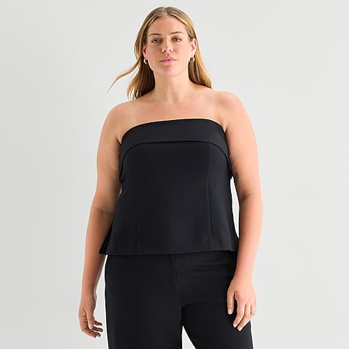Click here for a.n.a Womens Plus Tube Top  2x  Black prices