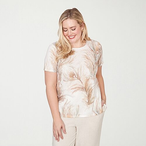 Click here for Alfred Dunner Natural Wonder Womens Crew Neck Shor... prices