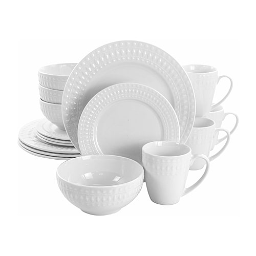 Click here for Elama Cara 16-pc. Porcelain Dinnerware Set  One Si... prices