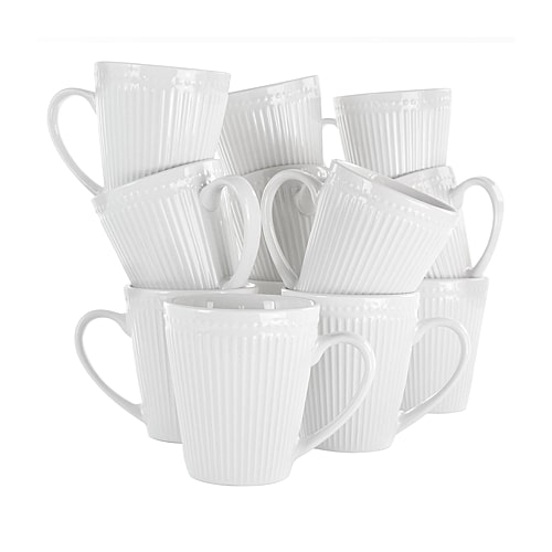 Click here for Elama Madeline 12-pc. Porcelain Coffee Mug Set  On... prices