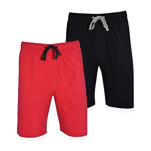 Click here for Hanes Mens 2-pc. Pajama Shorts  Large  Red prices