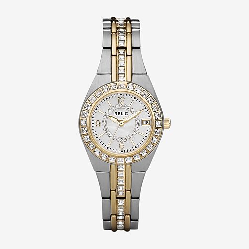 Click here for Womens RELIC by Fossil Queens Court Two-Tone Watch... prices