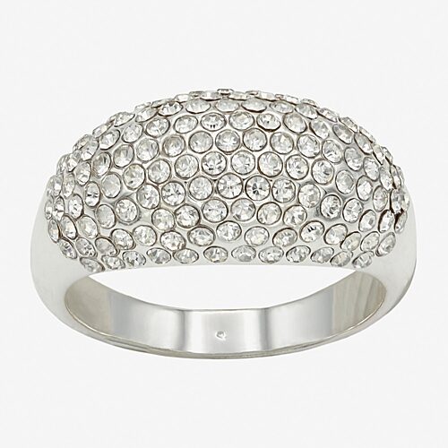 Click here for Sparkle Allure Dome Womens 3.5MM Crystal Pure Silv... prices