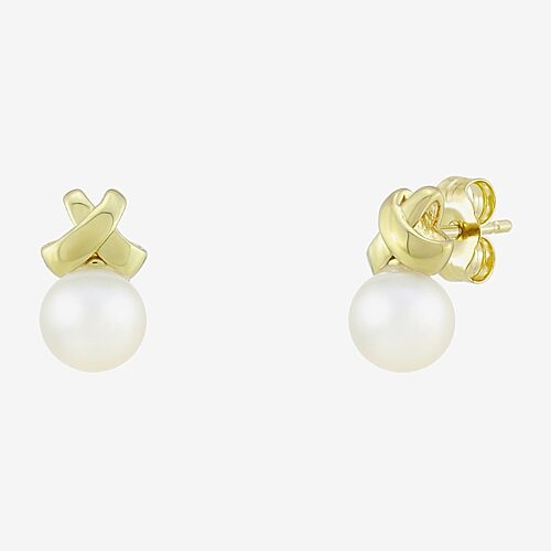 Click here for White Cultured Freshwater Pearl 14K Gold Over Silv... prices