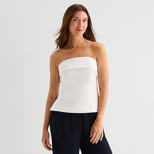 Click here for a.n.a Womens Tube Top  X-large  Beige prices
