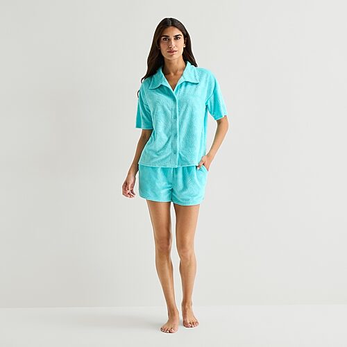 Click here for Sleep Chic Womens Short Sleeve Pajama Set  Medium... prices
