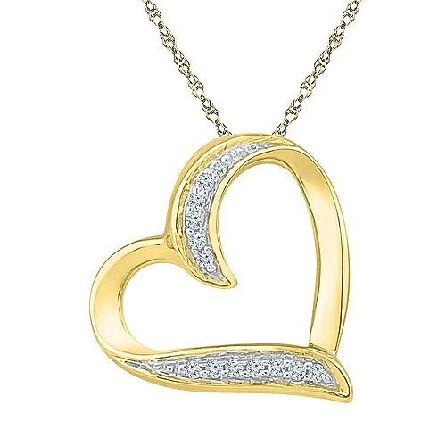 Click here for Womens Diamond Accent Natural White Diamond 10K Go... prices