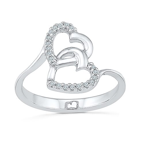 Click here for Womens Diamond Accent Natural White Diamond Sterli... prices