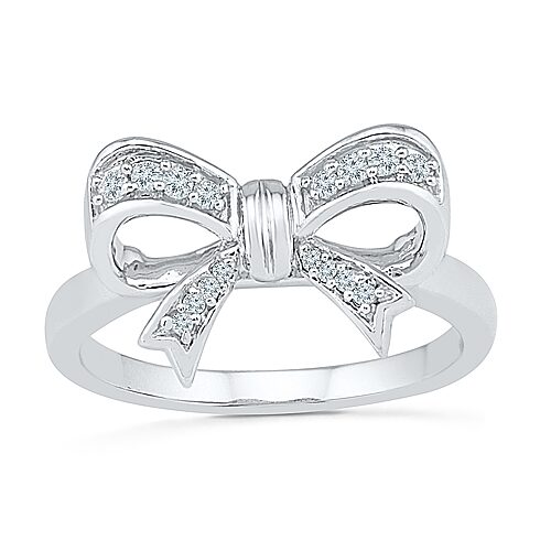 Click here for Womens 1/10 CT. T.W. Natural White Diamond Sterlin... prices