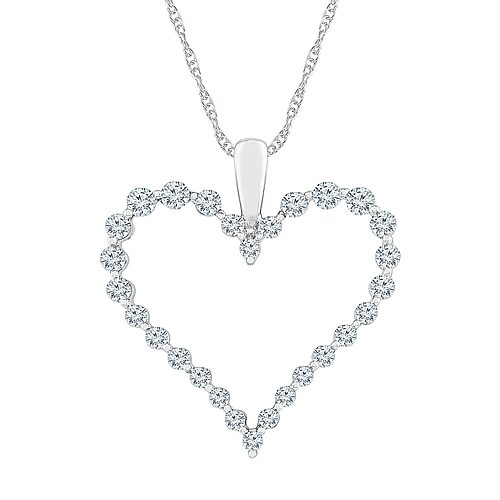 Click here for Womens 1 CT. T.W. Natural White Diamond 10K Gold H... prices