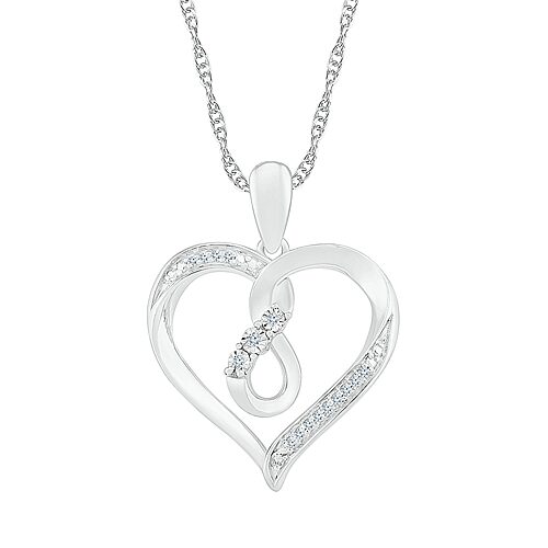 Click here for Womens Diamond Accent Natural White Diamond Sterli... prices
