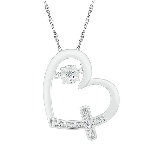 Click here for Womens Diamond Accent Natural White Diamond Sterli... prices