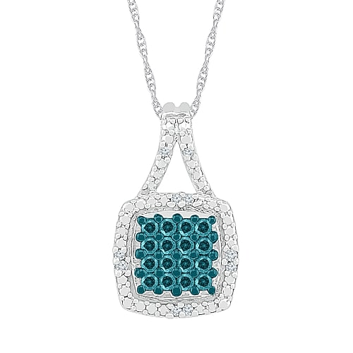 Click here for Womens 1/6 CT. T.W. Natural Blue Diamond Sterling... prices