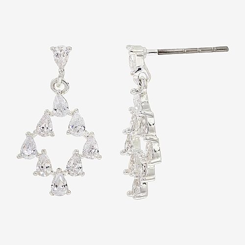 Click here for Sparkle Allure Womens Cubic Zirconia Pure Silver O... prices