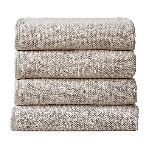 Click here for Linery Cotton Quick-Dry Loop Textured 4 Pc Bath To... prices