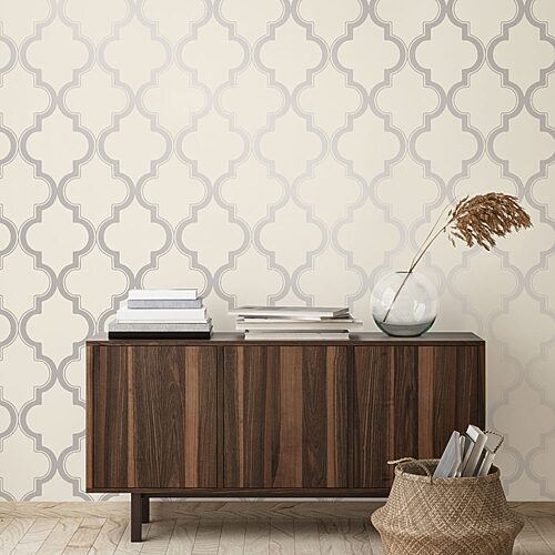 Click here for Tempaper Marrakesh Grey Peel & Stick Wallpaper  On... prices
