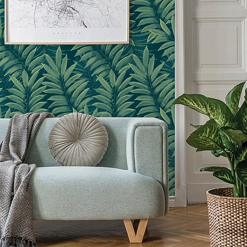 Click here for Tempaper Palm Leaves Peel & Stick Wallpaper  One S... prices