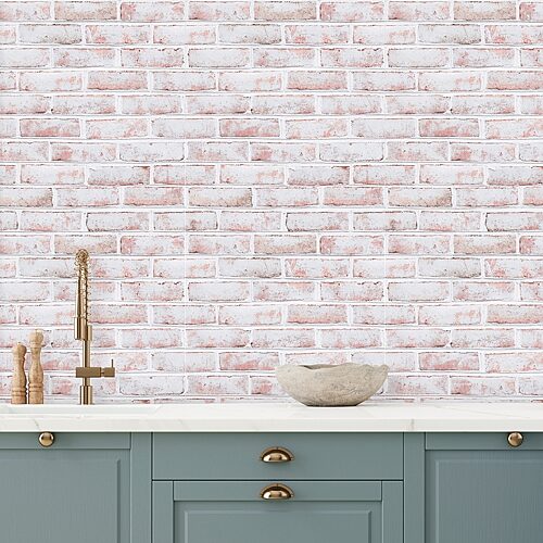 Click here for Tempaper White Washed Brick Peel & Stick Wallpaper... prices