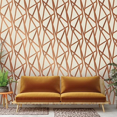 Click here for Tempaper Intersections Bronze Peel & Stick Wallpap... prices