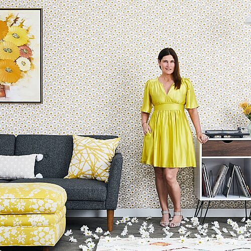 Click here for Tempaper Daisies Peel & Stick Wallpaper  One Size... prices