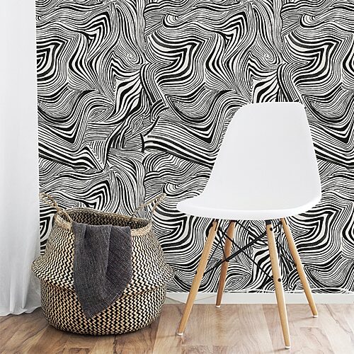 Click here for Tempaper Zebra Marble Peel & Stick Wallpaper  One... prices