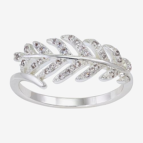Click here for Sparkle Allure Leaf Bypass Womens 9M Cubic Zirconi... prices