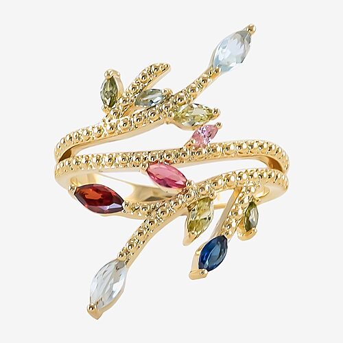 Click here for Sparkle Allure Bypass Wrap Womens Multi Color Cubi... prices