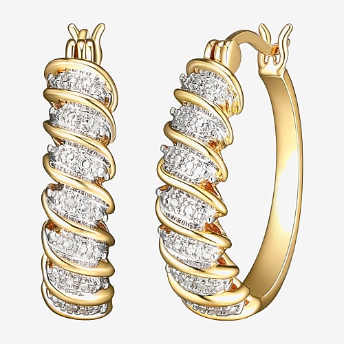 Click here for Sparkle Allure Diamond Accent 18K Gold Over Brass... prices