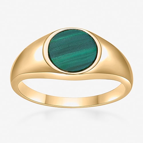 Click here for Womens Genuine Green Malachite Sterling Silver Rou... prices