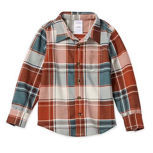 Click here for Okie Dokie Soft Knit Plaid Toddler & Little Boys L... prices