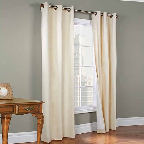 Click here for Weathermate Grommet Pair Curtains - Natural prices