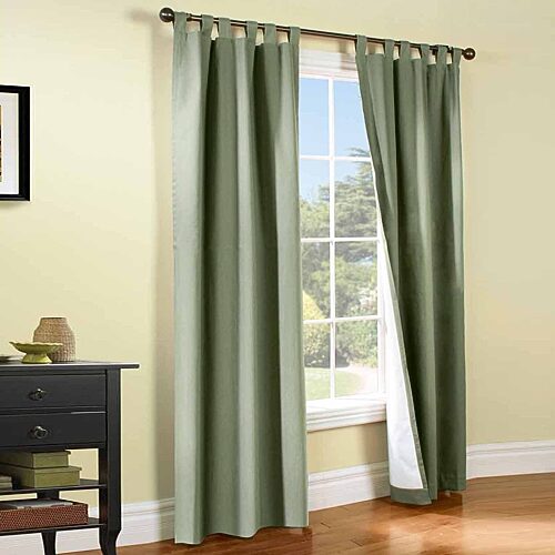 Click here for Weathermate Insulated Tab Curtain Pair - Sage prices