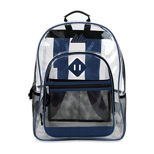 Click here for Summit Ridge Delux Clear Backpack With Mesh  One S... prices