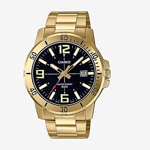 Click here for Casio Mens Gold Tone Bracelet Watch Mtpvd01g-1bv... prices