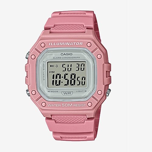 Casio Womens Pink Digital Sports Watch - W-218HC-4AVCF