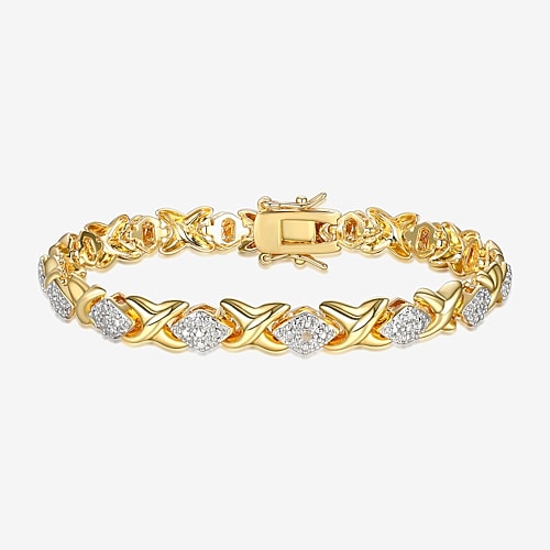 Click here for Sparkle Allure Fine Silver Plated Womens Natural W... prices