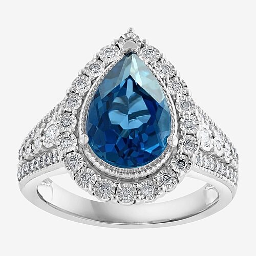 Click here for Effy Final Call Womens Genuine Blue Topaz & 1/3 CT... prices