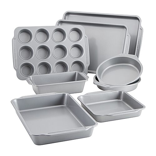 Farberware Nonstick 8-Pc. Bakeware Set - Gray