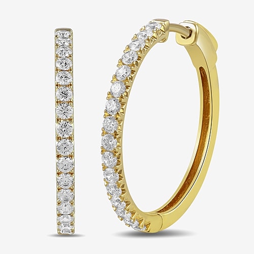 Click here for Womens 1 CT. T.W. Lab Grown White Diamond 10K Gold... prices