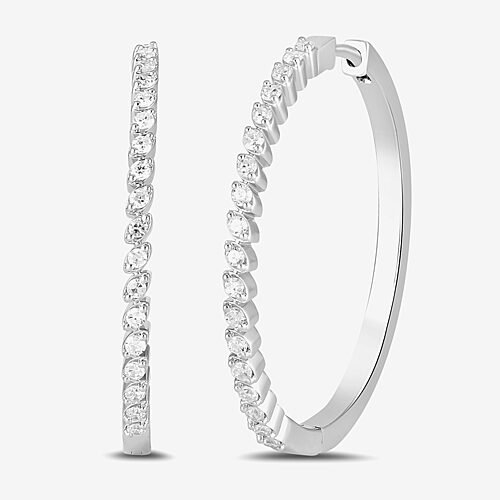 Click here for Womens 1/2 CT. T.W. Lab Grown White Diamond Sterli... prices
